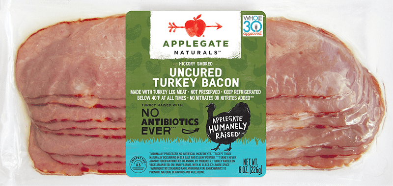 Products - Bacon - Natural Turkey Bacon - Applegate