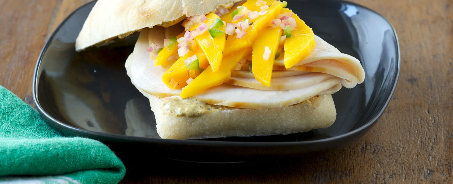Recipes - Jamaican Chicken & Mango Sandwich with Jerk Mustard - Applegate