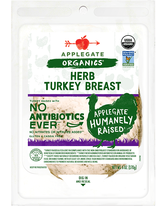 Products - Deli Meat - Organic Herb Turkey Breast - Applegate