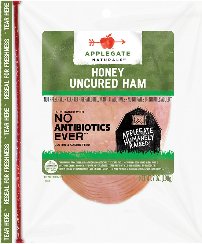 Products - Deli Meat - Natural Honey Ham - Applegate