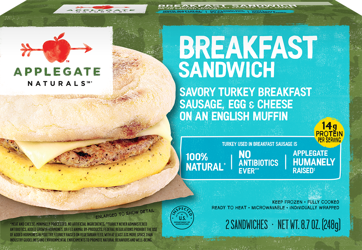 Products - Breakfast Sandwich - Applegate Naturals Turkey Breakfast ...