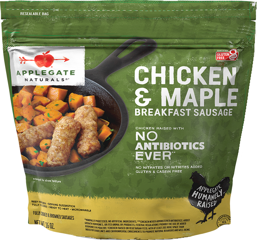 Products - Breakfast Sausage - Applegate Naturals® Chicken & Maple ...