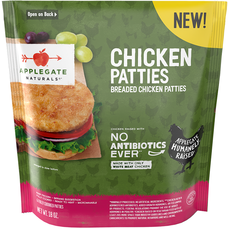 Products - Breaded Chicken - Applegate Naturals® Chicken Patties ...